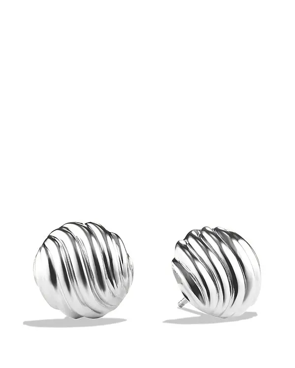 David Yurman Sculpted Cable Earrings - Silver