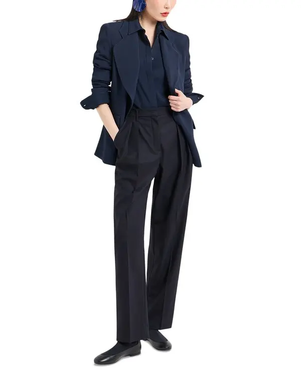 Emporio Armani Notched Lapel Blazer - Dark Navy