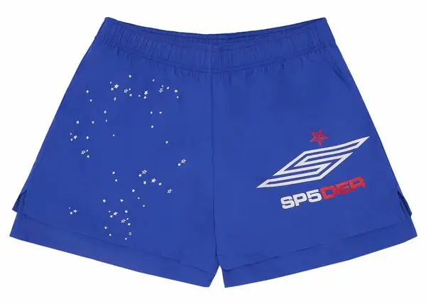 SP5DER Pro Double Layer Shorts - Blue