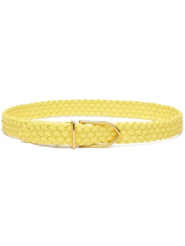 Jacquemus La Ceinture Bambino Leather Belt - Yellow