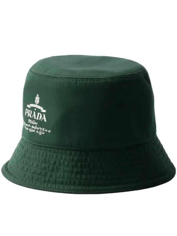 Prada Technical-cotton Bucket Hat - Green