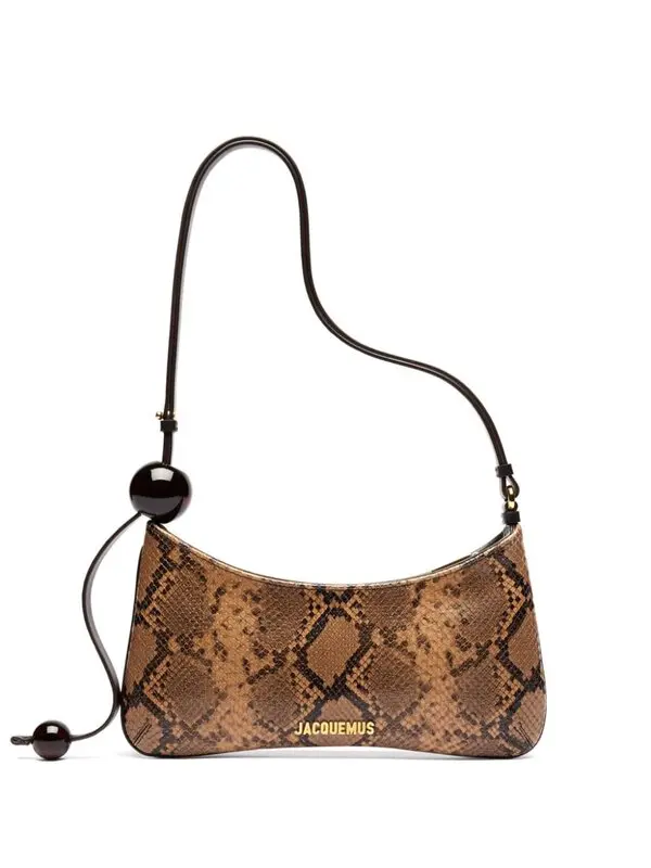 Jacquemus Le Bisou Perle Shoulder Bag - Brown