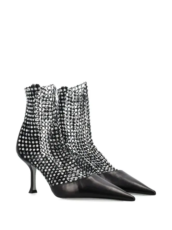 Rene Caovilla Crystal-embellished Sock Boots