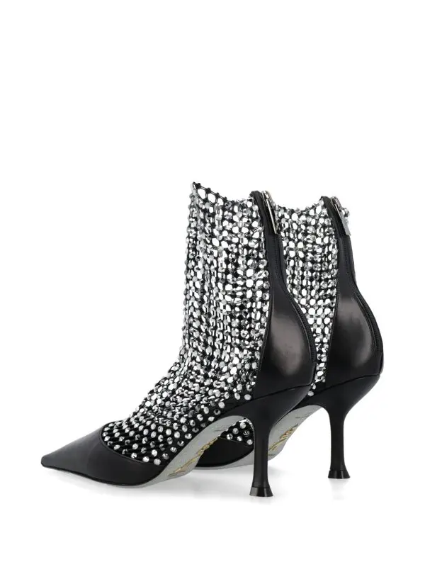 Rene Caovilla Crystal-embellished Sock Boots