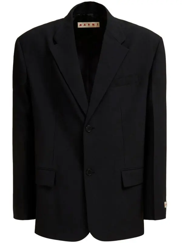 Marni Logo-appliqué Single-breasted Blazer