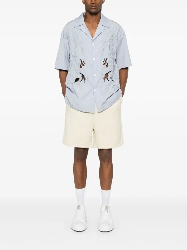 3.PARADIS Stud-embellished Bermuda Shorts