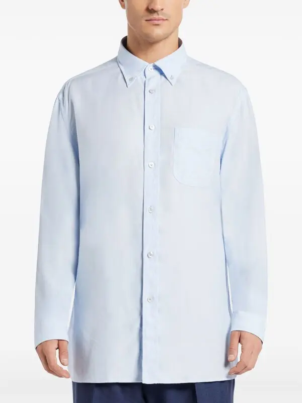 TOM FORD Long-sleeve Shirt - Blue