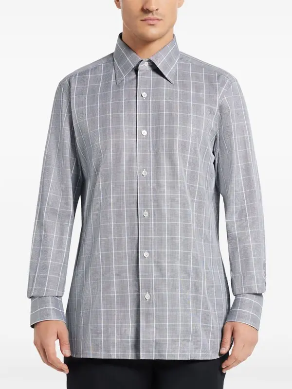 TOM FORD Check-print Cotton Shirt