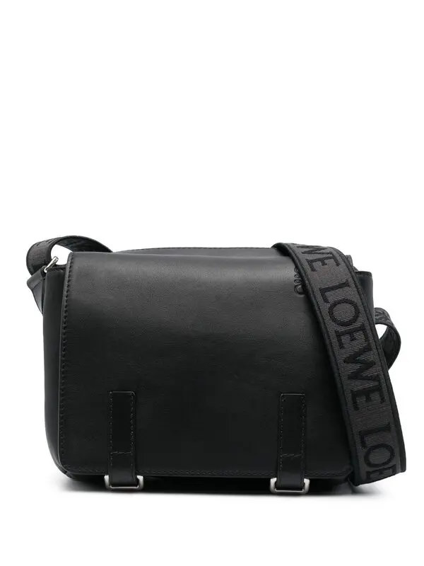 Loewe Small Military Messenger Bag - Black