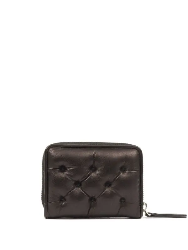 MAISON MARGIELA Glam Slam Padded Leather Coin Pouch - Black