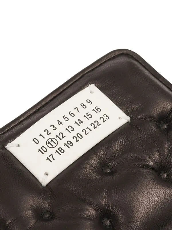 MAISON MARGIELA Glam Slam Padded Leather Coin Pouch - Black