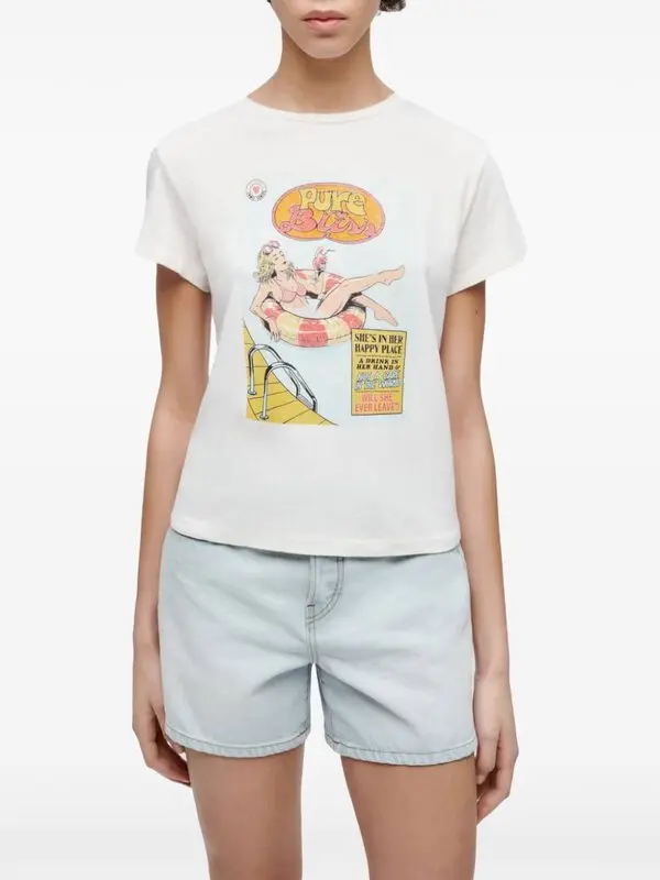 RE/DONE Pure Bliss" Graphic T-shirt