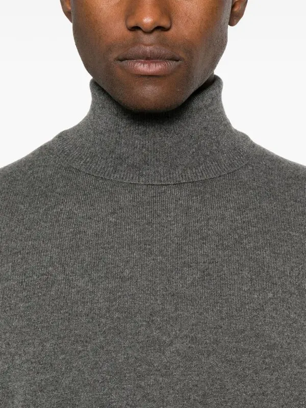 Brunello Cucinelli Cashmere Roll Neck Sweater - Grey