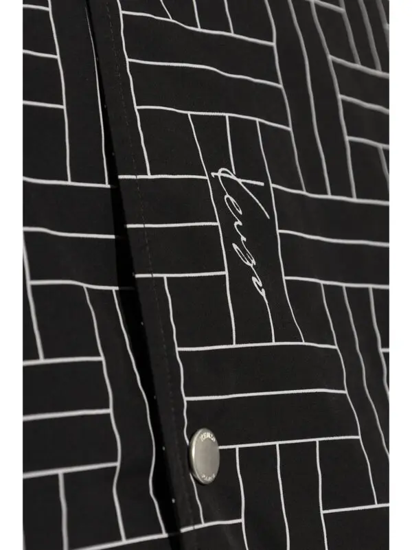 Kenzo Weave-print Windbreaker Jacket
