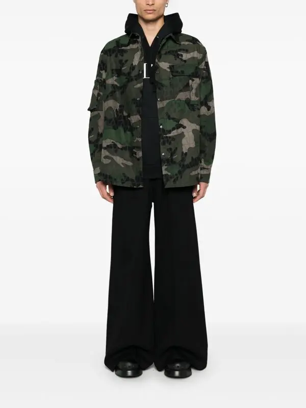 Valentino Garavani Camouflage-pattern Jacket - Green