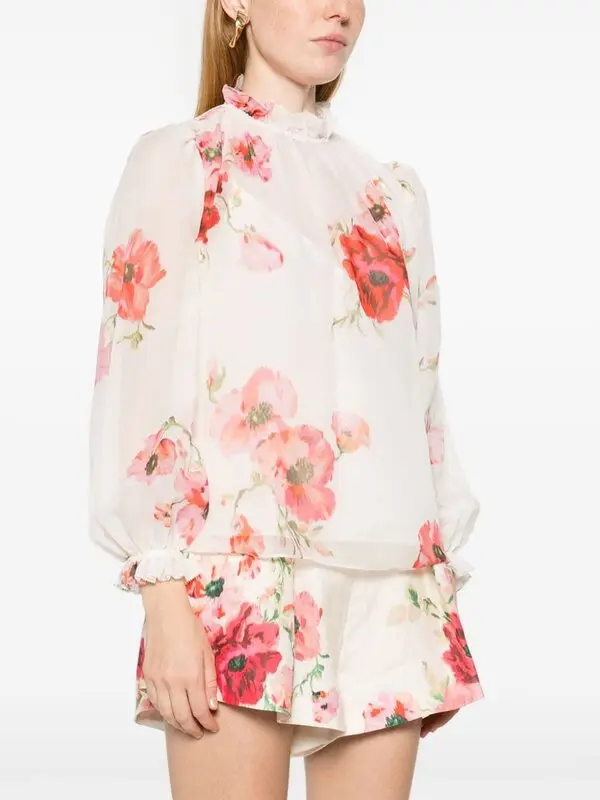 Zimmermann Lightburst Billow Blouse - Neutrals