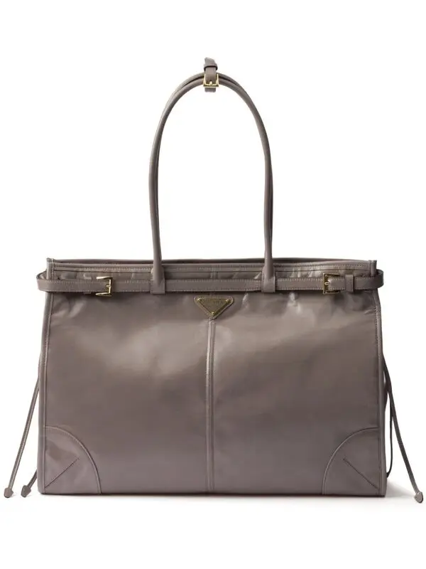 Prada Large Bonnie Tote Bag - Grey