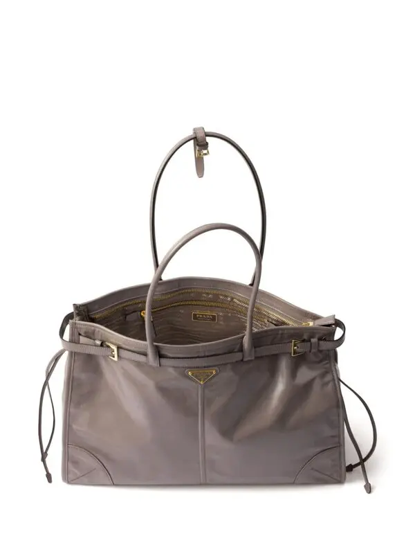 Prada Large Bonnie Tote Bag - Grey