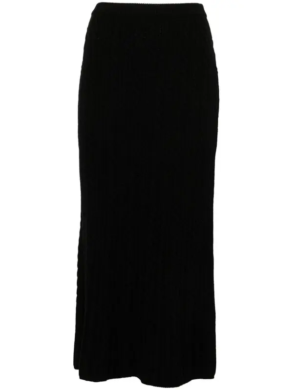Alessandra Rich Cable-knit Maxi Skirt