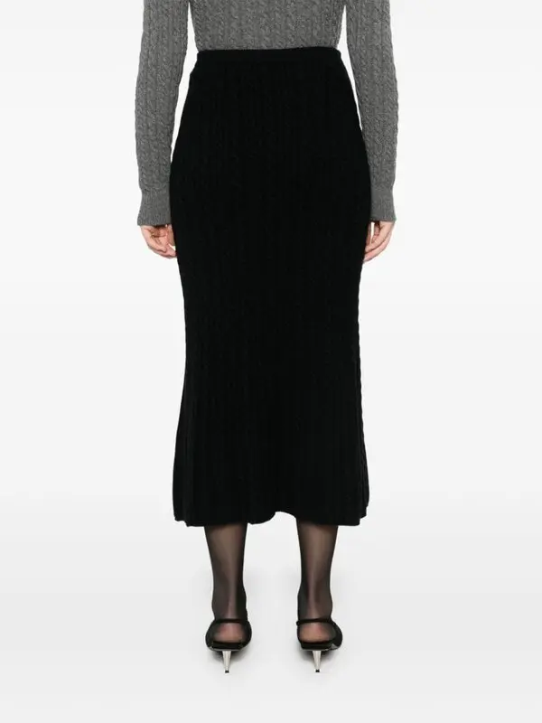 Alessandra Rich Cable-knit Maxi Skirt