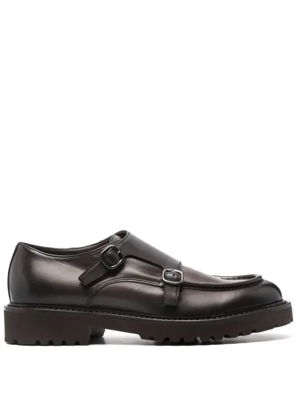 DOUCAL'S Leather Monk Shoes