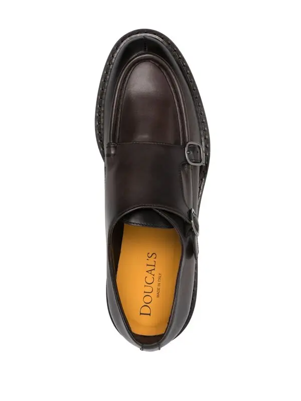 DOUCAL'S Leather Monk Shoes