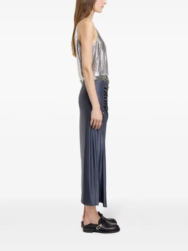 Rabanne Draped Detail Skirt - Blue