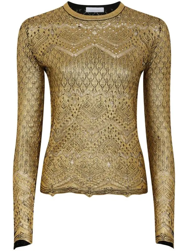 Rabanne Metallic Knit Top