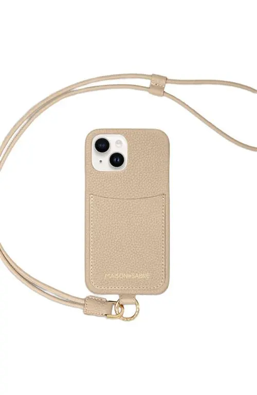 MAISON DE SABRE Sling Phone Case - Saharan Nude