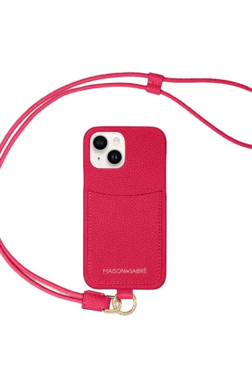 MAISON DE SABRE Sling Phone Case - Shibuya Fuchsia