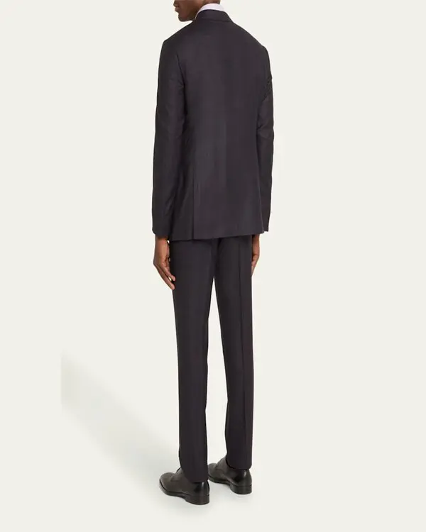Giorgio Armani Micro-textured Wool Classic Fit Suit