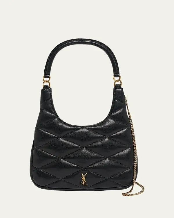 Saint Laurent Sade Mini Hobo Bag In Quilted Lambskin