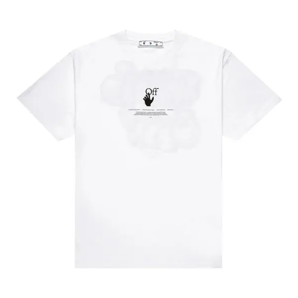 Off-White Off Graff Short Sleeve Over Tee Shirt - White/high Rise