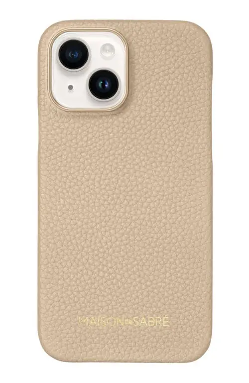 MAISON DE SABRE Leather Phone Case - Saharan Nude