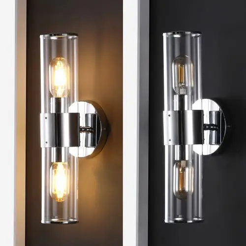JONATHAN Y Quinn 2-light Mid-century Modern Iron/acrylic Led Sconce