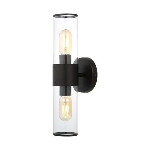 JONATHAN Y Quinn 2-light Mid-century Modern Iron/acrylic Led Sconce - Oil Rubbed Bronze/clear