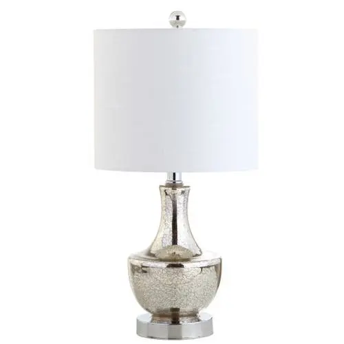 JONATHAN Y Colette Mini Glass Led Table Lamp - Silver