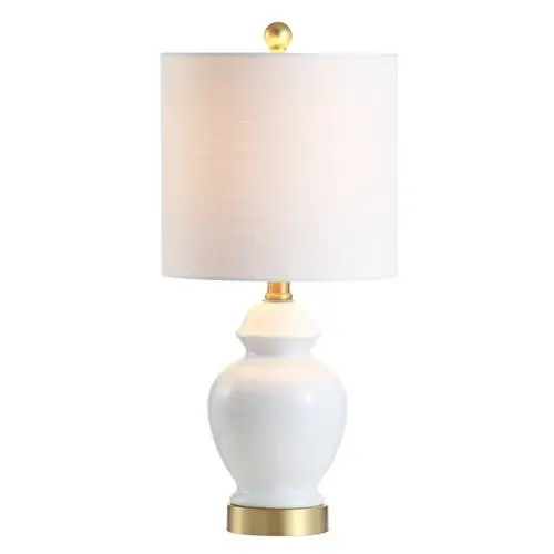 JONATHAN Y Perry Ceramic/metal Led Table Lamp - White
