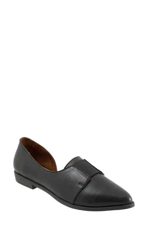 BUENO Brenda D'orsay Leather Flats - Black