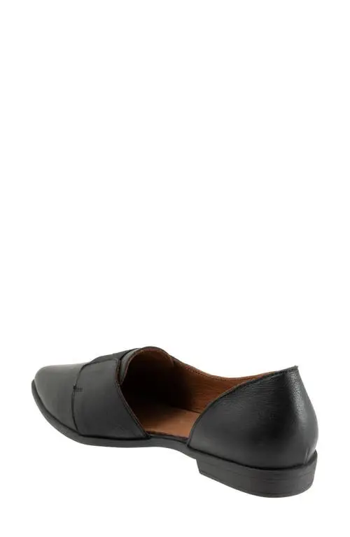 BUENO Brenda D'orsay Leather Flats - Black