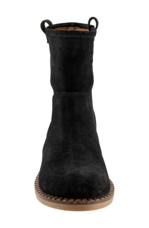 BUENO Olina Ankle Bootie - Black Suede