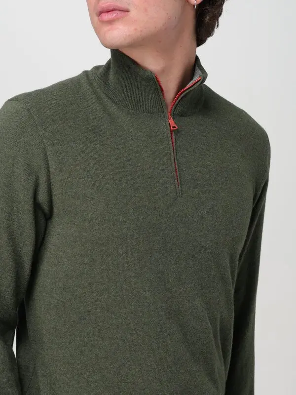 Paul & Shark Quarter Zip Sweater - Green
