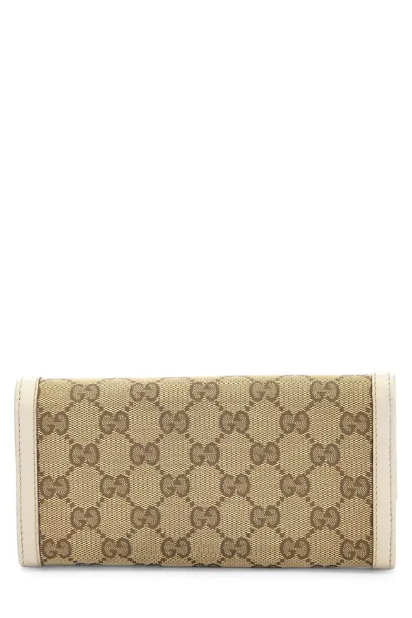 Gucci Original Gg Canvas Britt Continental Wallet - Beige
