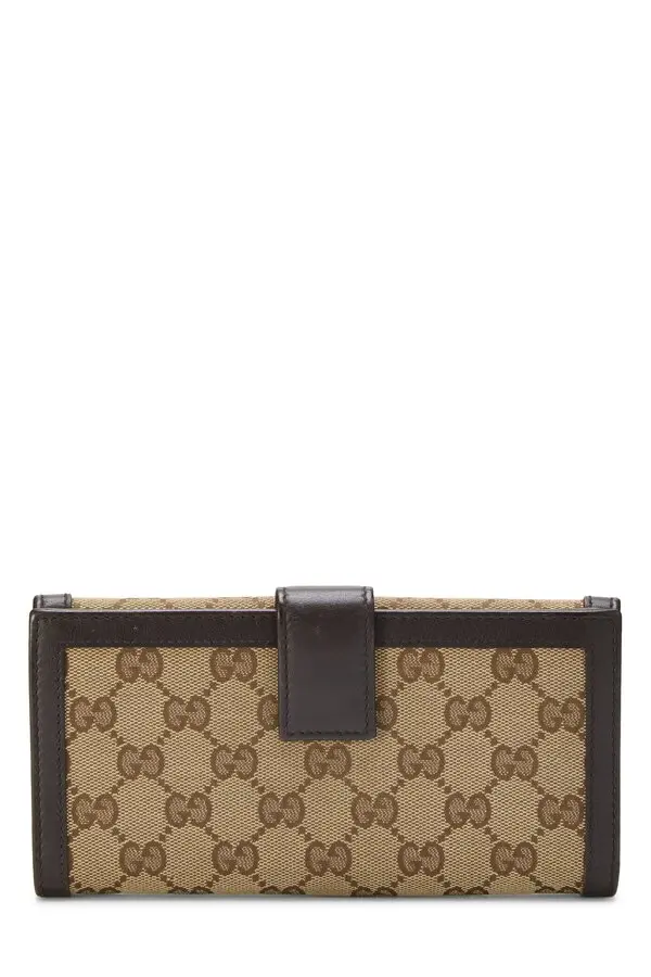 Gucci Original Gg Canvas Britt Continental Wallet