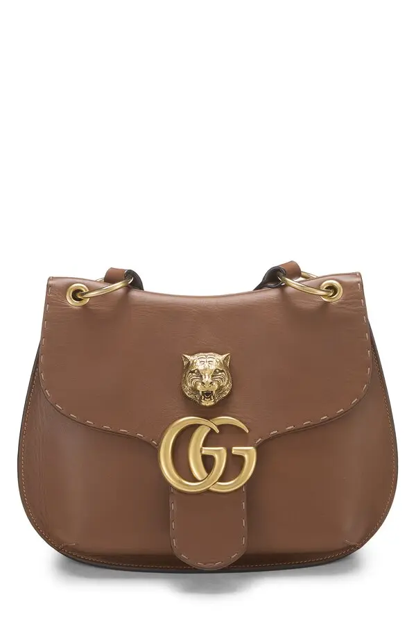 Gucci Gg Animalier Marmont Shoulder Bag - Brown | Editorialist display picture 1
