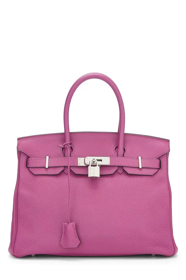 Hermès Togo Tote Bag - Rose Pourpre