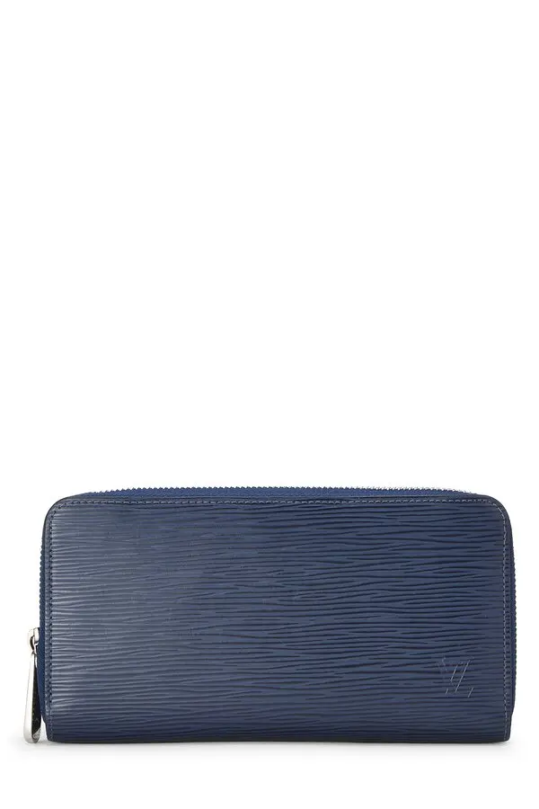 LOUIS VUITTON Blue Marine Epi Zippy Wallet - Navy