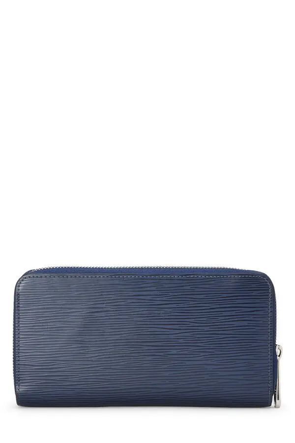 LOUIS VUITTON Blue Marine Epi Zippy Wallet