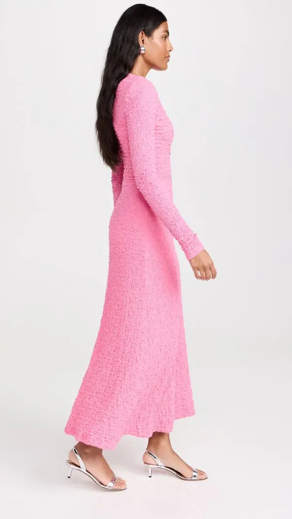 open lace back dress Ordinary Day Smocked Dress Rose Pink / XL main image 1