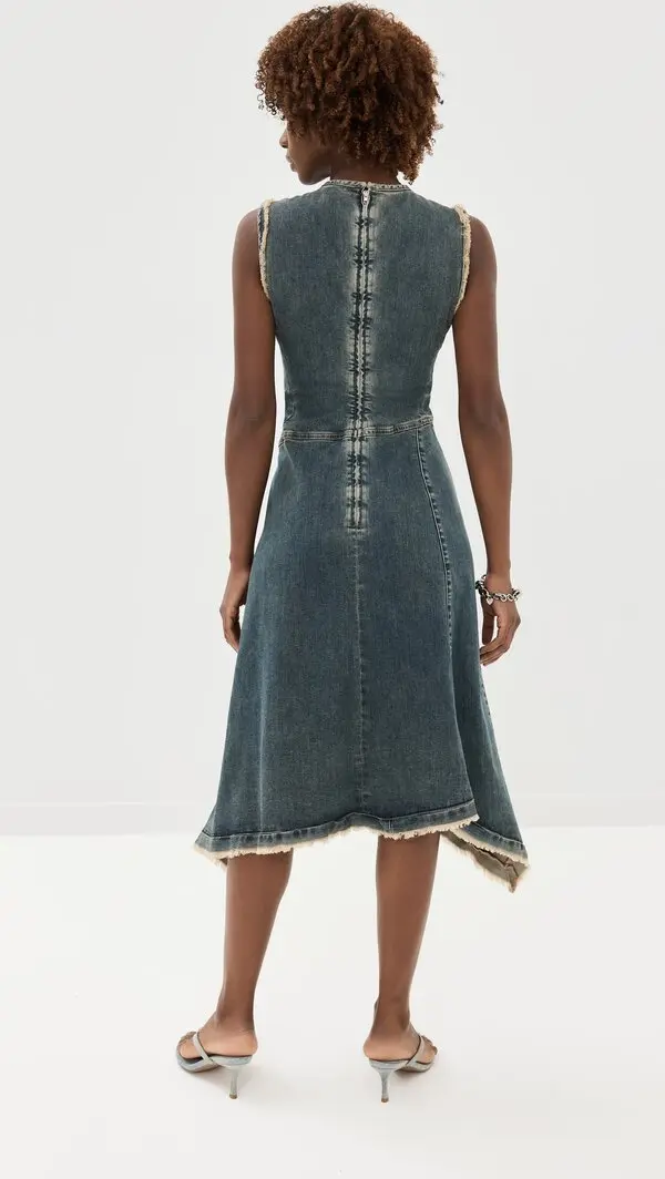 Acne Studios Denim Asymmetrical Dress
